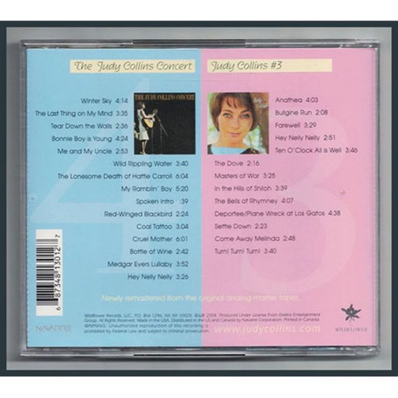 Media | Lot Of 3 Vintage Judy Collins Cds 3 4 Fifth Album And ...